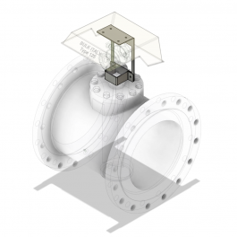 Sunshade direct mount bracket for to suit Yokogawa DY series vortex ...