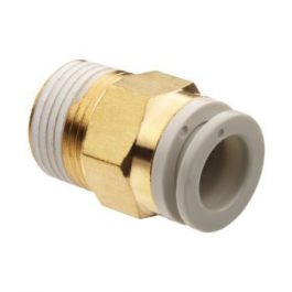 SMC Straight Push-in Tube Fitting - 12mm tube 3/8in BSPT Straight