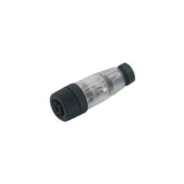 IFM E10136 - Wirable socket M12 Socket A Wirable w/LEDs